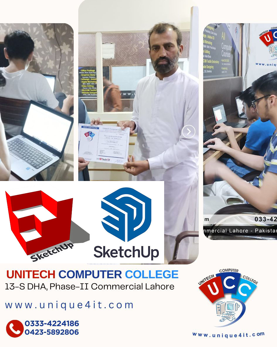 Sketchup Training Course in Lahore | UNITECH College of IT for all ...